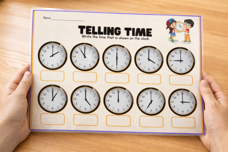 Telling Time – Fun & Easy for Kids! - CutCraftStudio