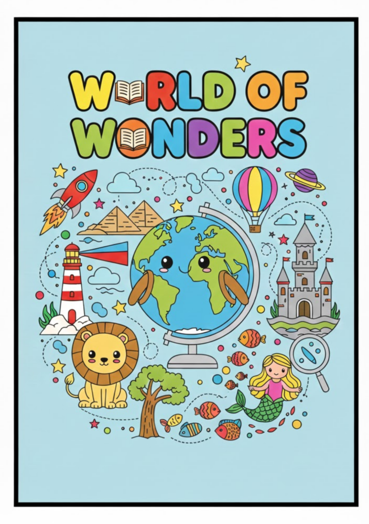 World of Wonders Coloring Book - CutCraftStudio