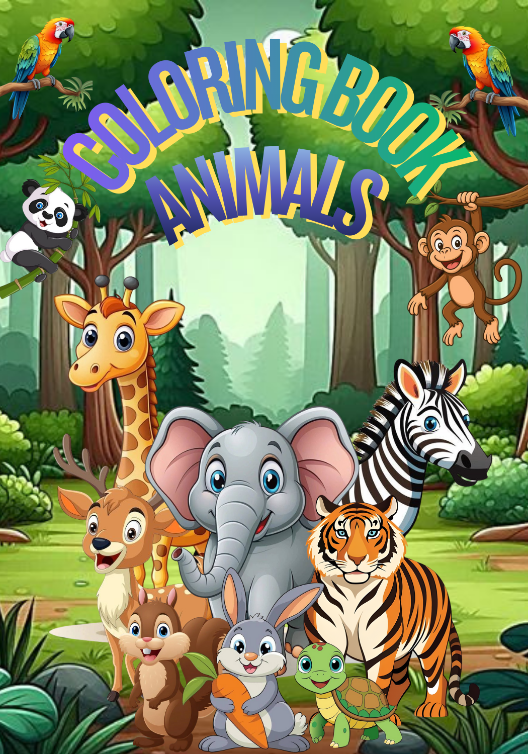 Color and Trace Animals Book - CutCraftStudio